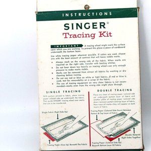 Singer | Other | Vintage Singer Tracing Kit Style C5 Tracing Wheel ...